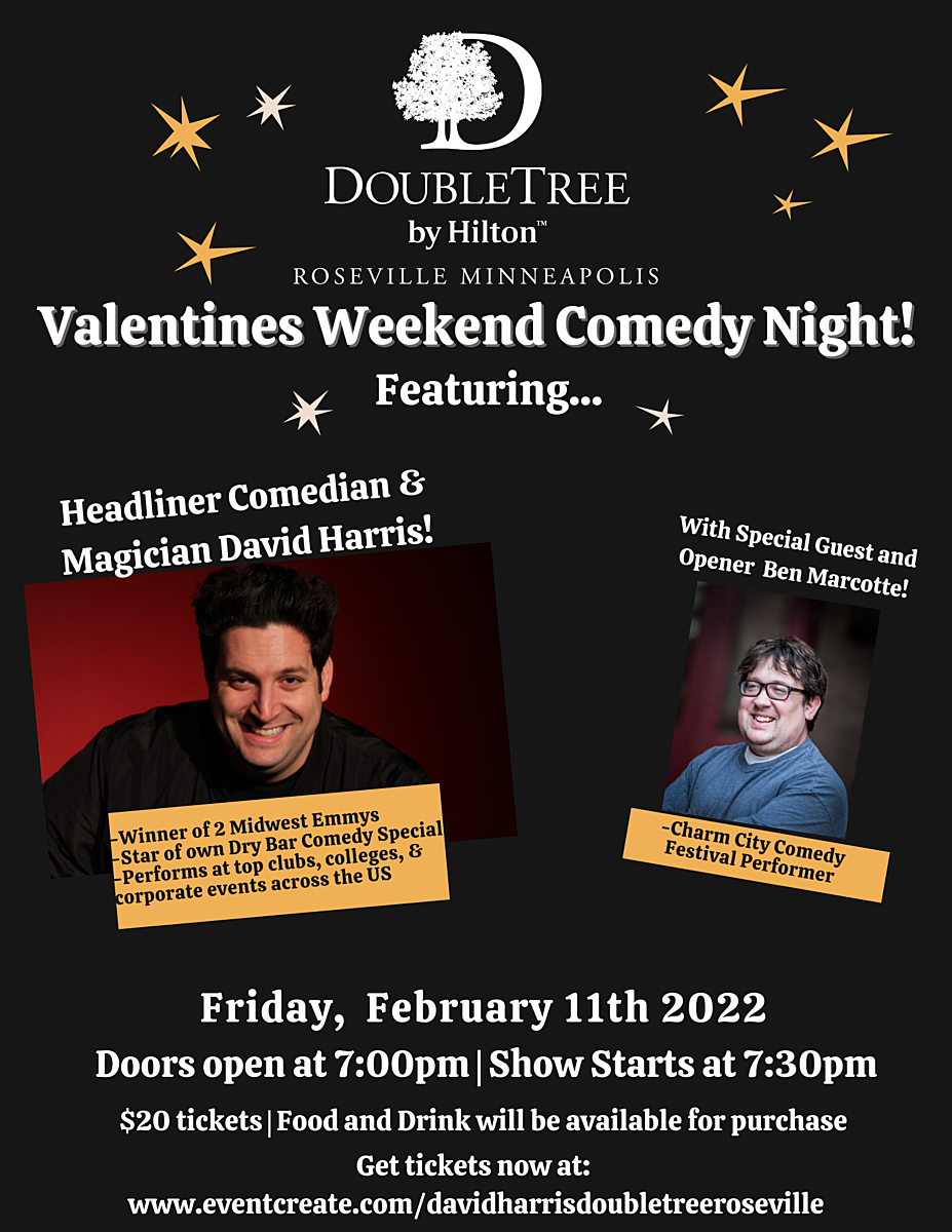 Comedy with Midwest Emmy Award Winner David Harris with special guest ...