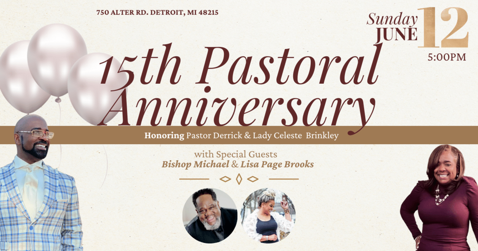 15th Pastoral Anniversary | June 12, 2022