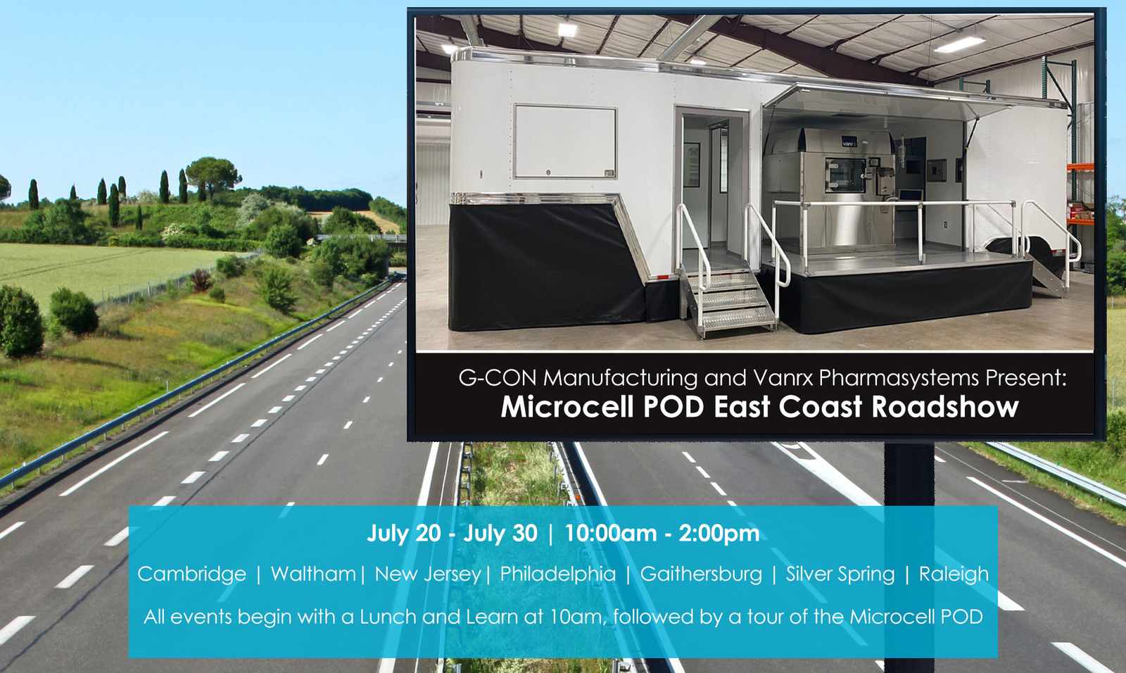 The G-CON/Vanrx East Coast Roadshow Tour | July 20, 2020 - July 30, 2020