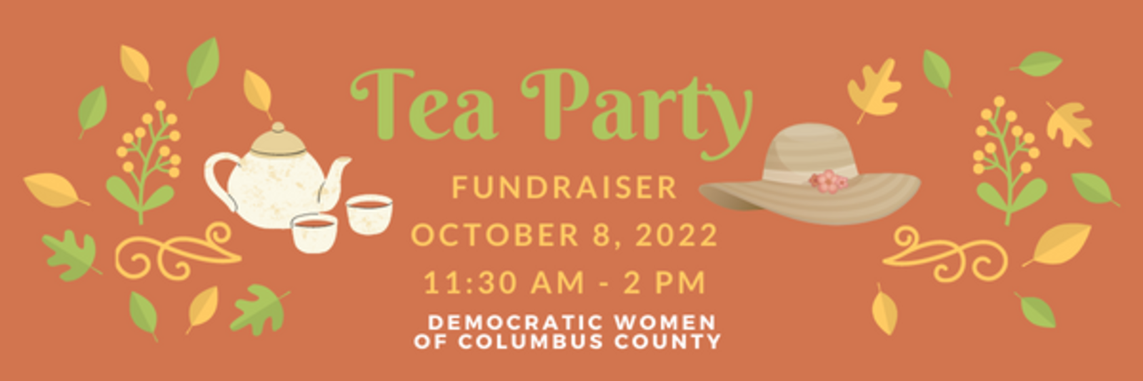 Tea Party Fundraiser by Democratic Women of Columbus County | October ...