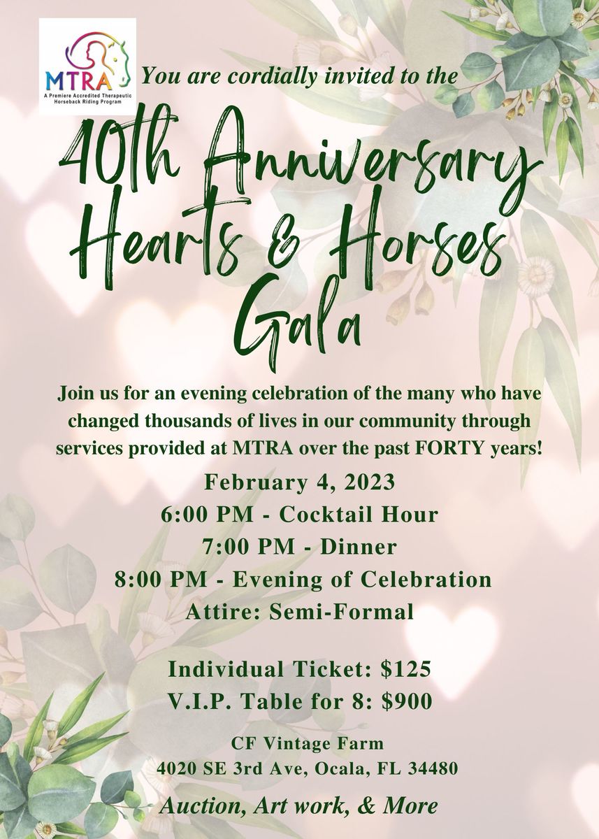 MTRA Hearts & Horses Gala | February 04, 2023