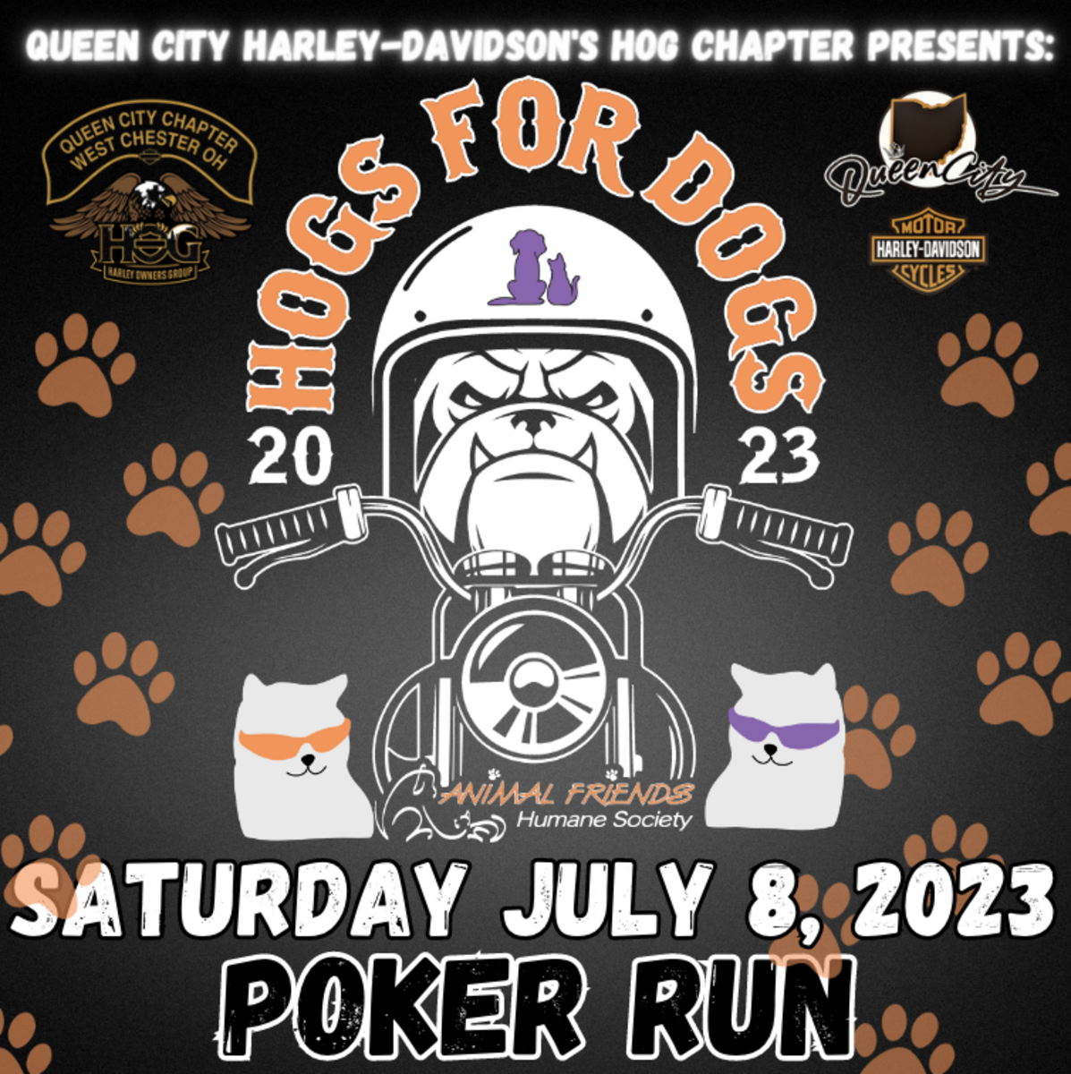 First Annual HOGS FOR DOGS Poker Run! | July 08, 2023