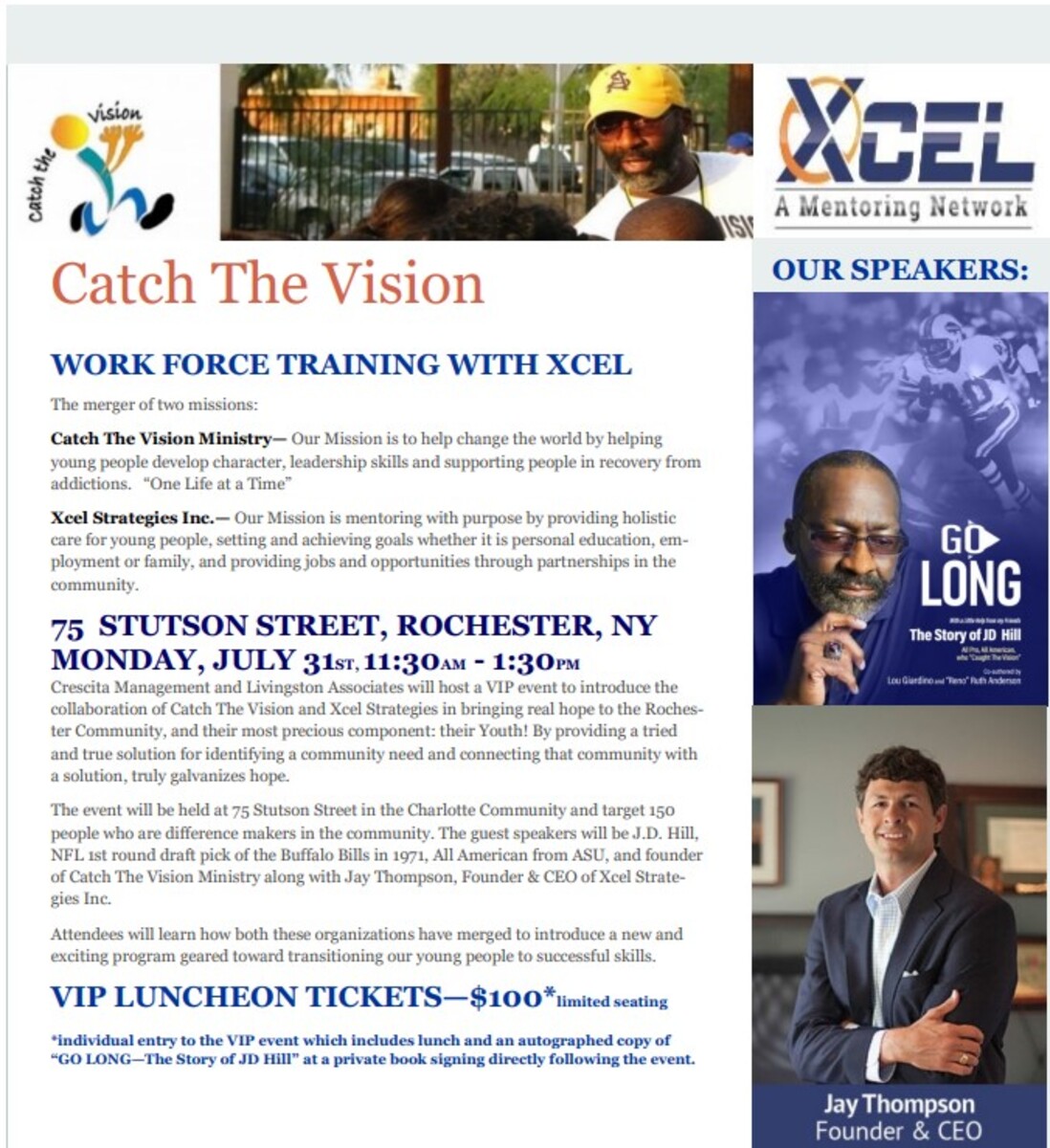 Catch The Vision VIP Luncheon | July 31, 2023
