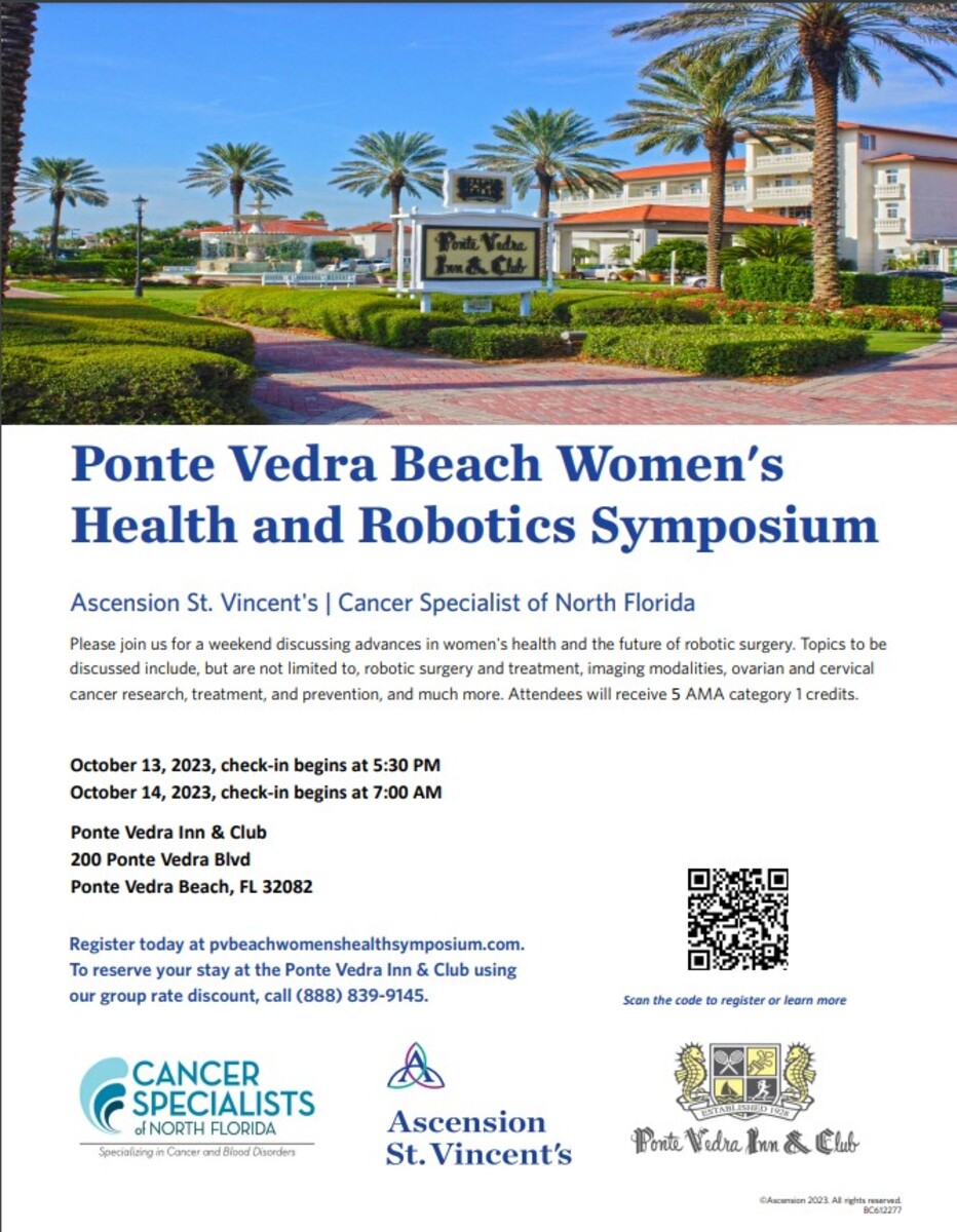 Ponte Vedra Beach Women’s Health and Robotics Symposium | October 13 ...