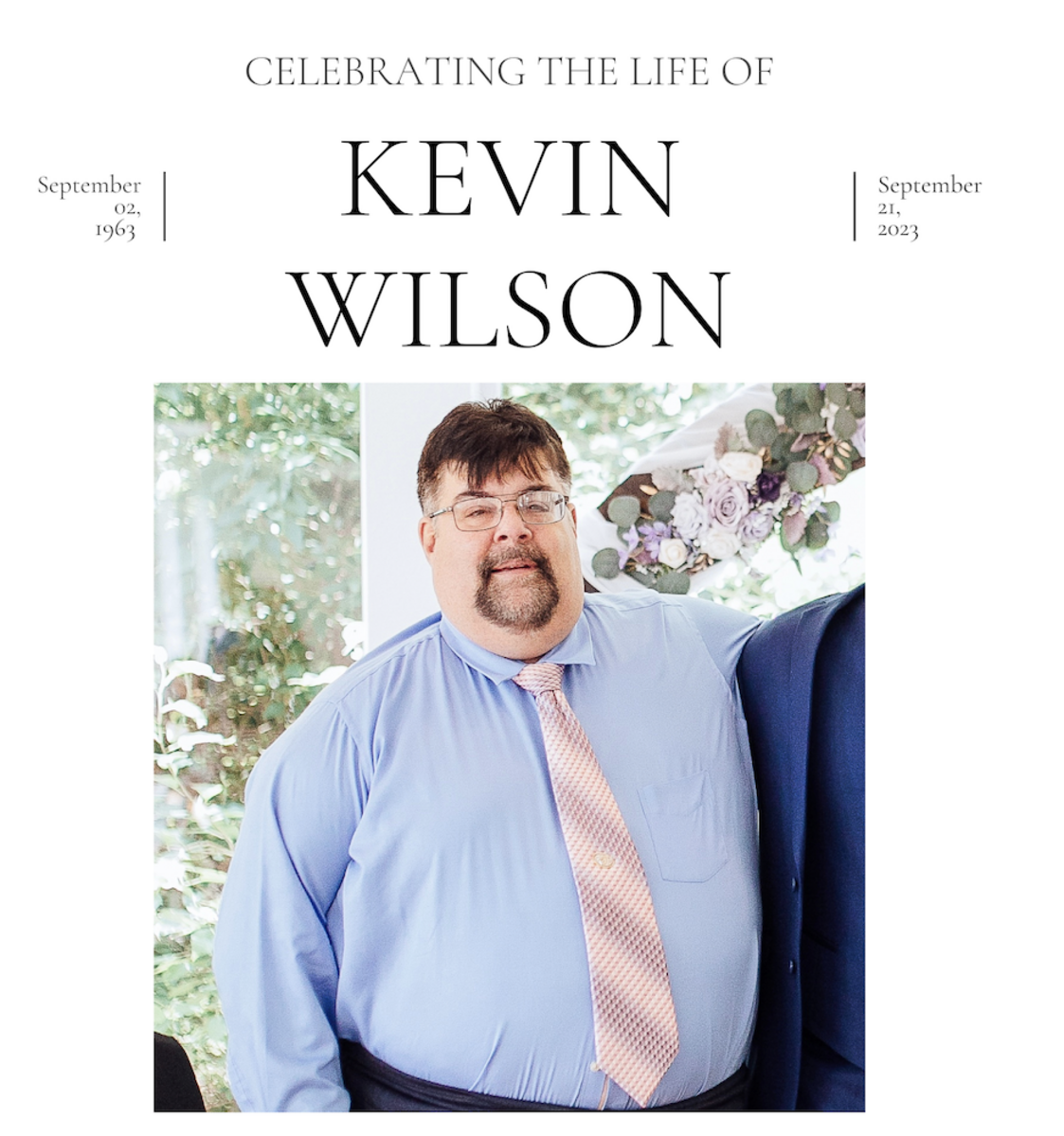 Kevin Wilson's Celebration of Life Event | October 08, 2023