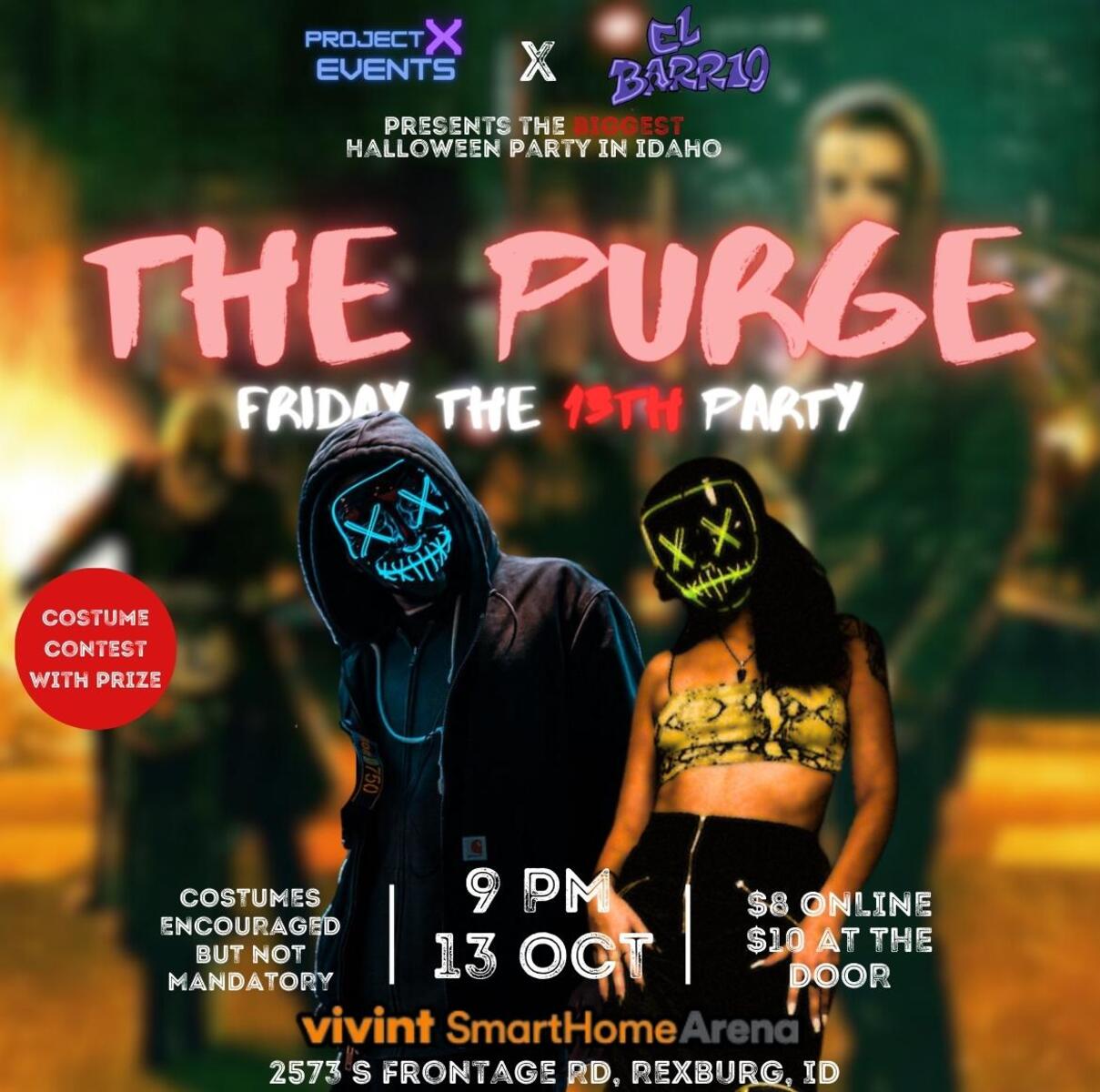 The Purge: Friday the 13th Costume Contest/Costume Optional Party ...