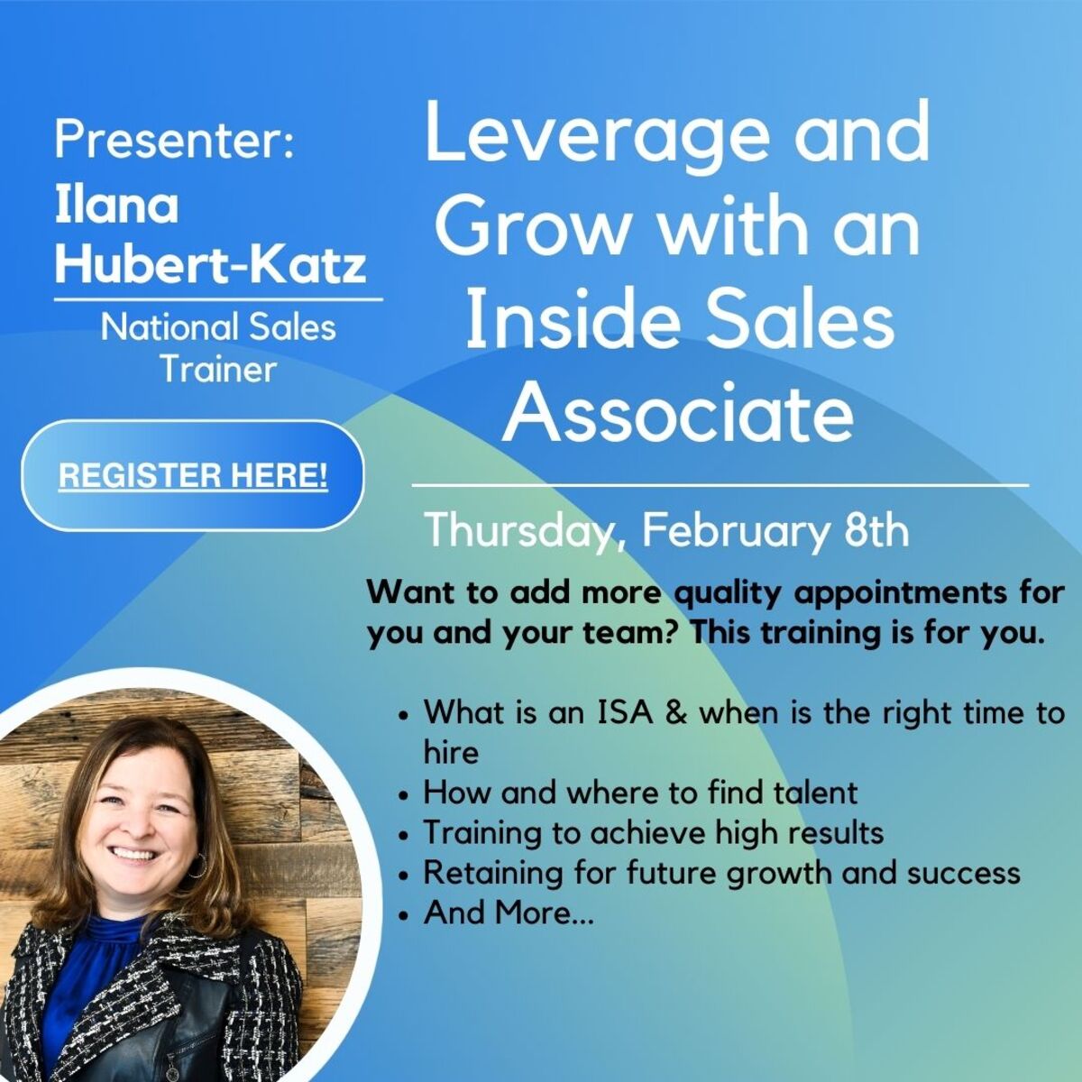 Leverage and Grow with an Inside Sales Associate | February 08, 2024