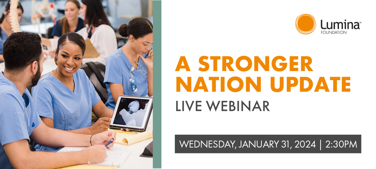Lumina Foundation Stronger Nation Data Update Webinar 2024 | January 31 ...