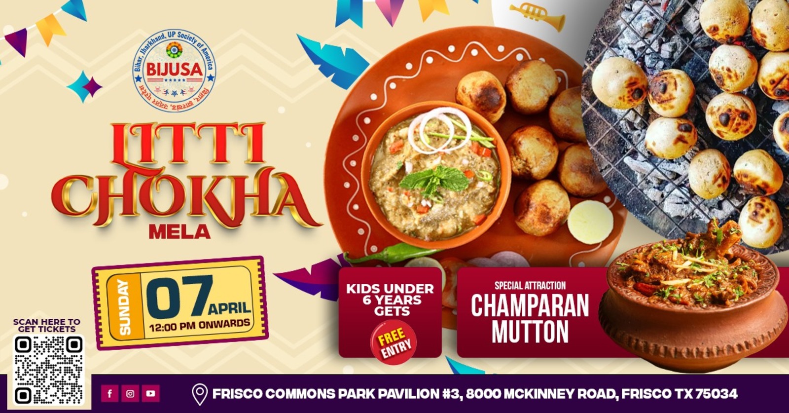 2024 Litti Chokha Mela | April 07, 2024