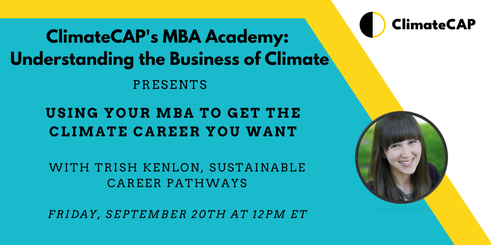 ClimateCAP MBA Academy: "Using your MBA to get the Climate Career that ...