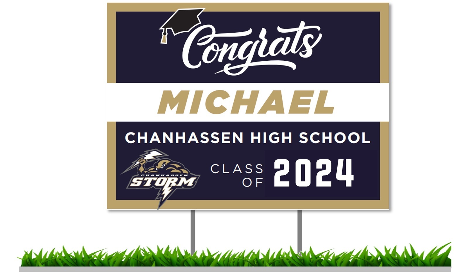 Personalized Senior Yard Signs | September 19, 2024 - April 14, 2025