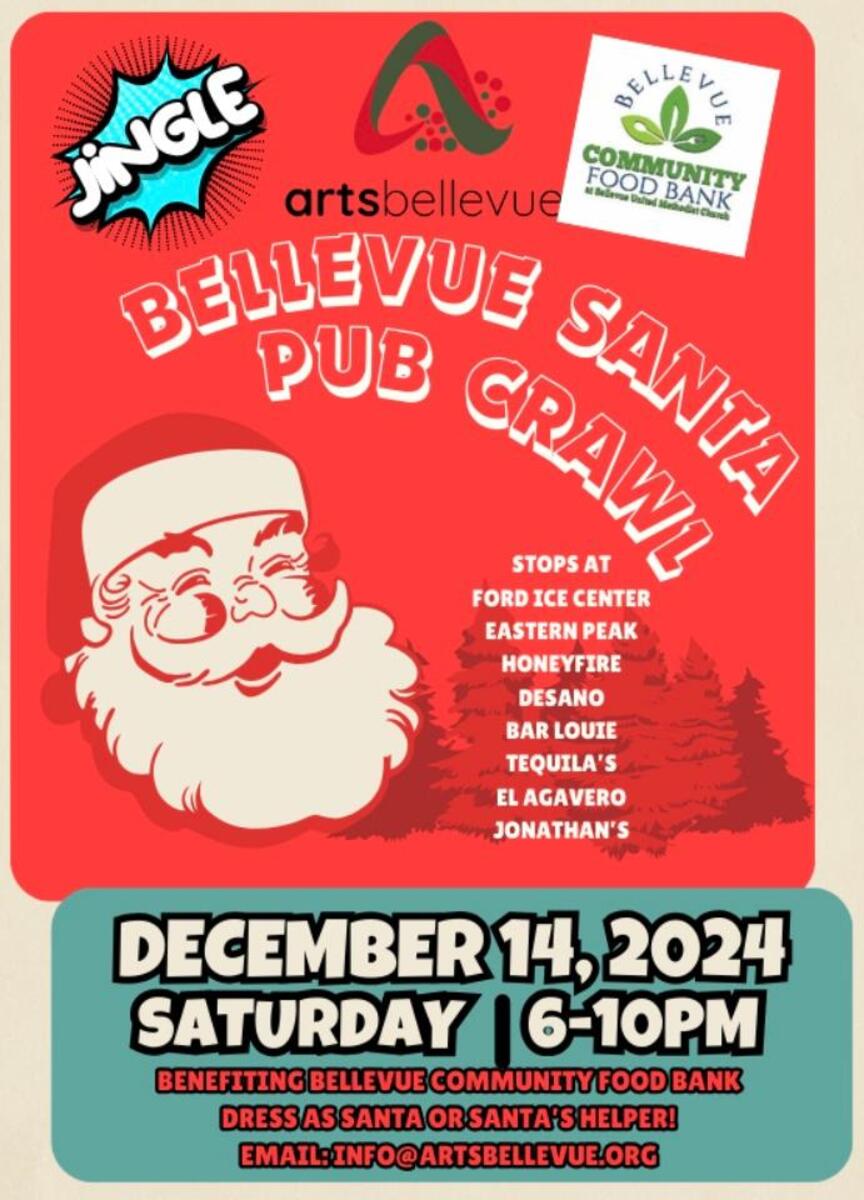 Arts Bellevue Santa Pub Crawl | December 14, 2024