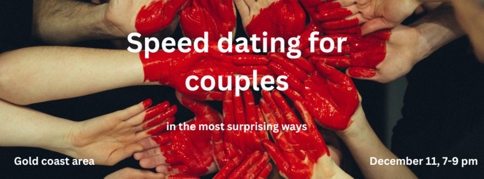 Speed dating with a fun twist for couples | December 11, 2024