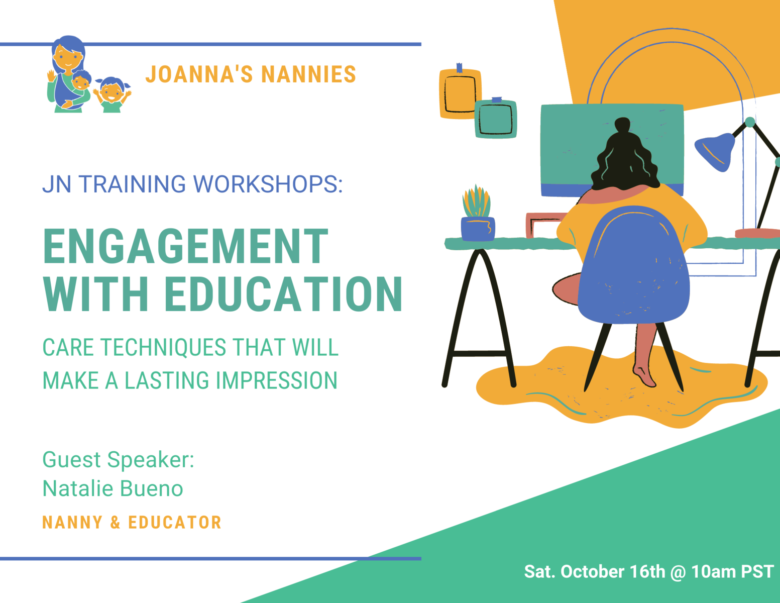 Joanna's Nannies Training Workshop: Engagement with Education | October ...